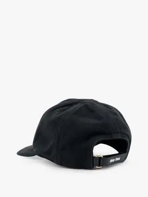 Miu Miu Black Denim Hat