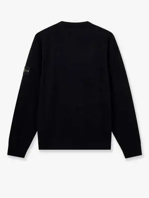 Stone Island Virgin Wool Blend Sweater - Black
