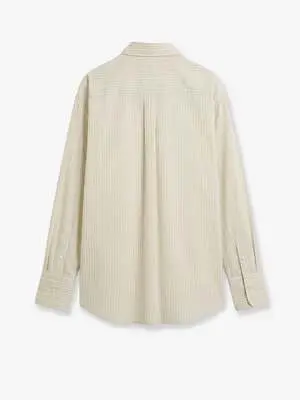 TOTEME Striped Viscose And Silk Blend Shirt - Multicolor