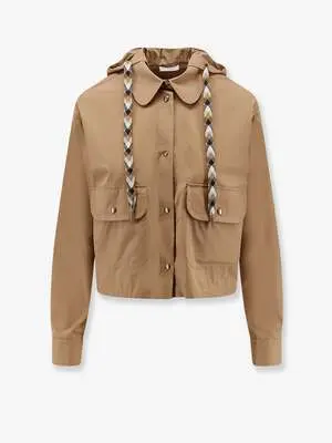 Moncler Cotton Blend Shirt/jacket - Cream