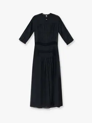 Isabel Marant Étoile Viscose And Linen Blend Dress - Black