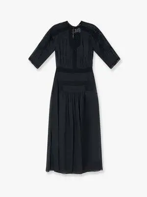 Isabel Marant Étoile Viscose And Linen Blend Dress - Black