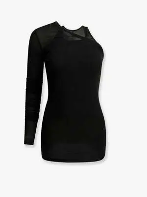 Rick Owens Asymmetrical Tank Top - Black