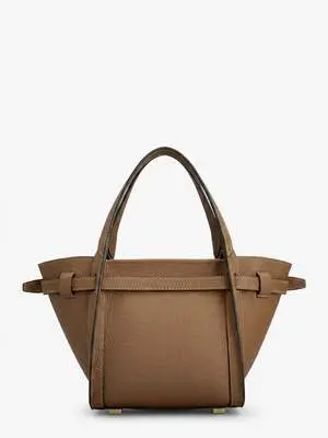 TOD'S T Signature Leather Shopping Bag - Cream