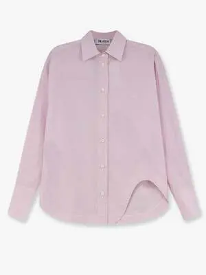 Attico THE ATTICO Cotton Shirt With Embroidered Logo Multicolor