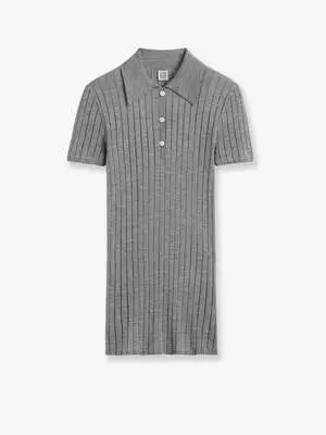 TOTEME Cashmere And Silk Blend Polo Shirt - Multicolor