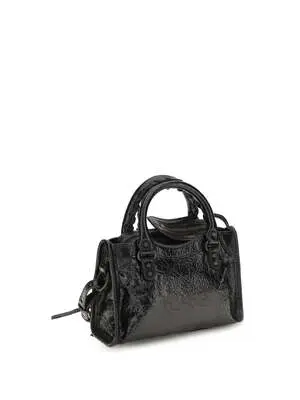 Balenciaga Le City Nano Handbag In Arena Lambskin