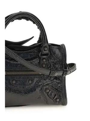 Balenciaga Le City Nano Handbag In Arena Lambskin