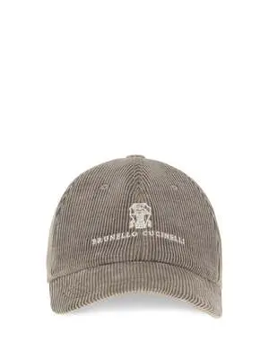 Brunello Cucinelli Brunello Cucinelli Ribbed Baseball Cap Cream