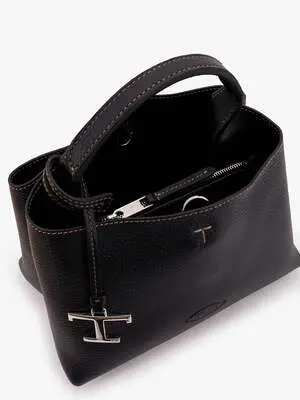 TOD'S Micro Leather Crossbody Bag With Iconic Stitching On The Front