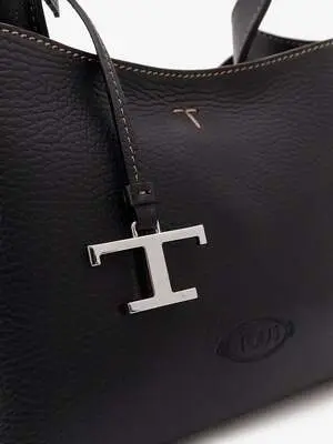 TOD'S Micro Leather Crossbody Bag With Iconic Stitching On The Front