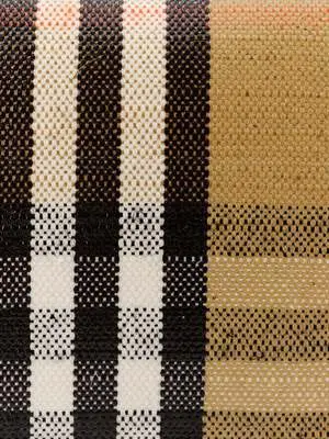 Burberry Highlands Crossbody Bag With Iconic Check Pattern