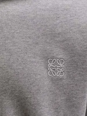 Loewe Cotton Sweatshirt With Front Embroidered Logo