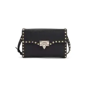 Valentino Garavani Small Rockstud Shoulder Bag - Black