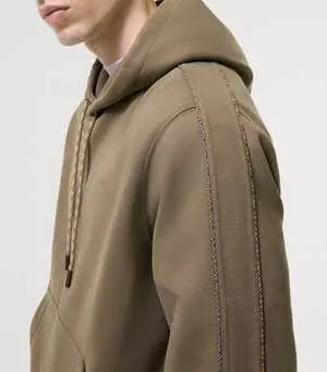 Burberry Cotton Check-piping Slim Hoodie