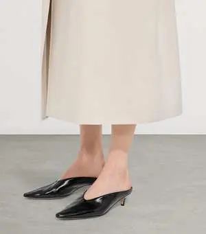 Bottega Veneta Lambskin Vesta Heeled Mules