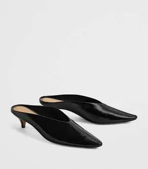Bottega Veneta Lambskin Vesta Heeled Mules