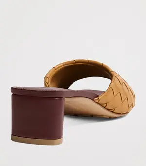 Bottega Veneta Lambskin Livia Heeled Mules - Brown