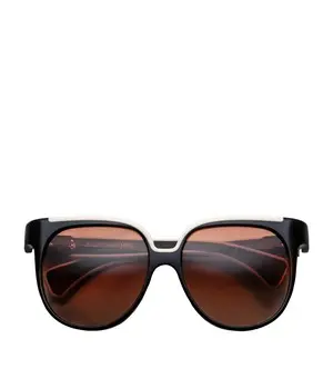 JACQUES MARIE MAGE Cleveland Round Sunglasses - Brown
