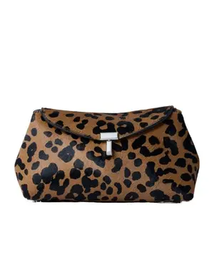 TOTEME Printed Foldover Top Clutch Bag