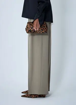 TOTEME Printed Foldover Top Clutch Bag