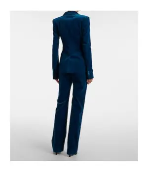 Rabanne Cotton-blend Velvet And Satin Blazer