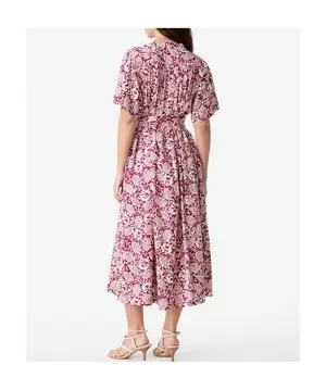 Vanessa Bruno Short Sleeve Printed Midi Dress