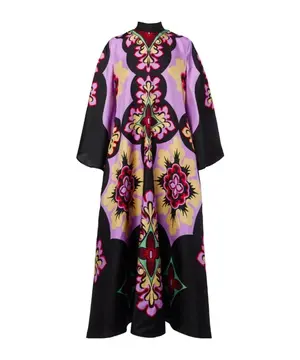 La DoubleJ Printed Silk Maxi Dress - Multicolor
