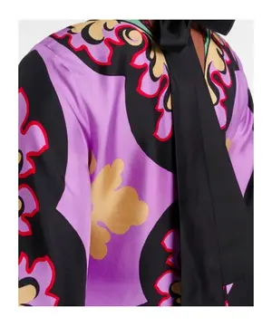 La DoubleJ Printed Silk Maxi Dress