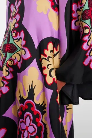 La DoubleJ Printed Silk Maxi Dress