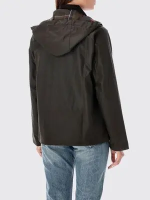 Barbour Avon Hooded Waxed Jacket - Black
