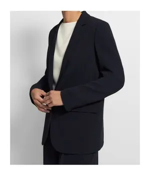 Theory Single-breasted Plissé Blazer