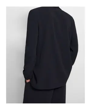 Theory Single-breasted Plissé Blazer