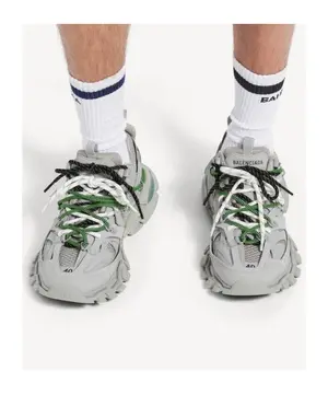 Balenciaga Track Trail Lace-up Sneakers - Grey/yellow/white/navy