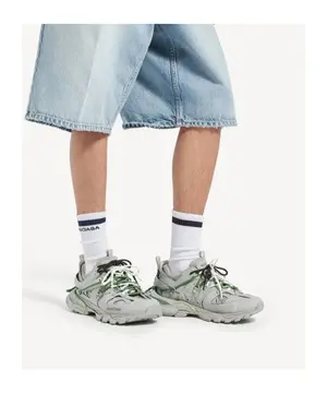 Balenciaga Track Trail Lace-up Sneakers - Grey/yellow/white/navy