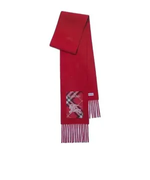 Burberry Check Label Cashmere Scarf
