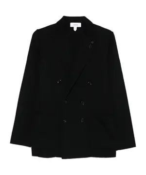 LARDINI Double Breasted Knitted Blazer