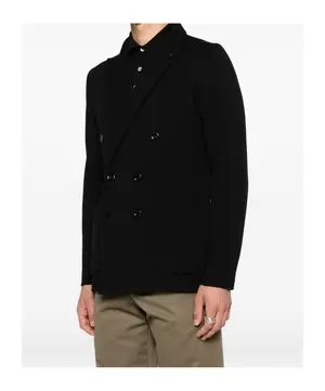 LARDINI Double Breasted Knitted Blazer