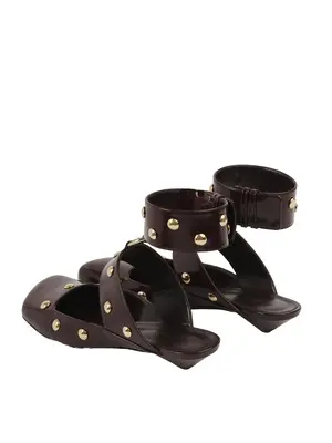 Chloé Embellished Ankle Strap Sandals