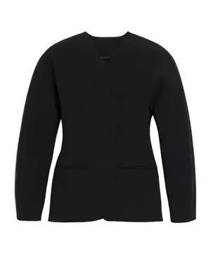 Jacquemus The Ovalo Fitted Jacket - Black