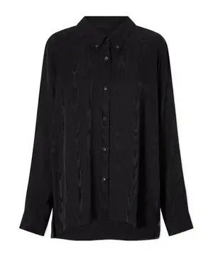 Dries Van Noten Moire Shirt - Black