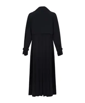 Max Mara Double-breasted Compact Cady Trench Coat - Midnight Blue