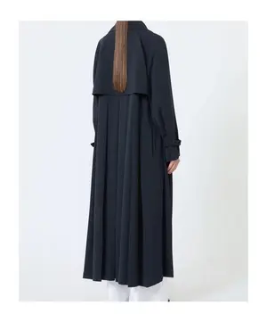 Max Mara Double-breasted Compact Cady Trench Coat - Midnight Blue