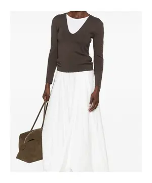 TOTEME V-neck Long-sleeve Sweater - No
