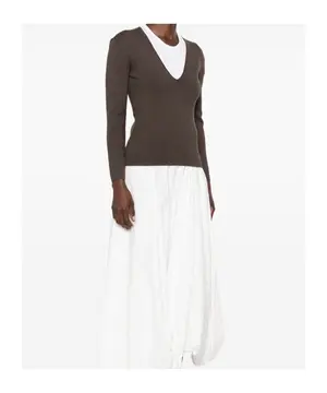 TOTEME V-neck Long-sleeve Sweater - No