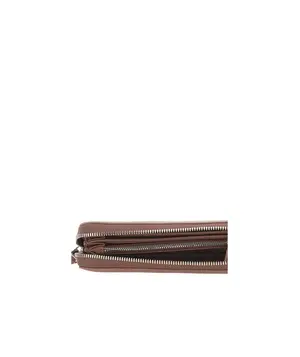 GIANNI CHIARINI Zip-around Pebbled Wallet