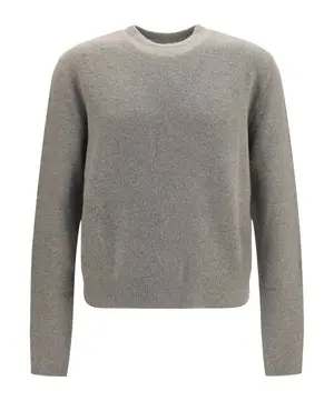 Rick Owens Ribbed Crewneck Sweater - Gray