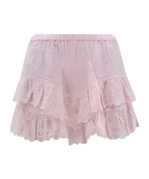 Isabel Marant Étoile Flounced Embroidered Shorts