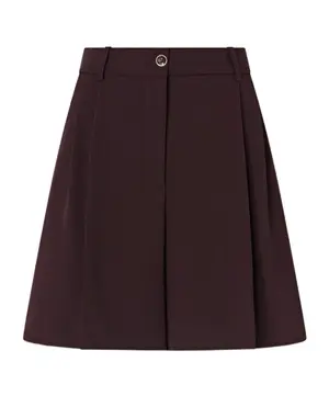 Pinko Pleated High-waisted Shorts - Black