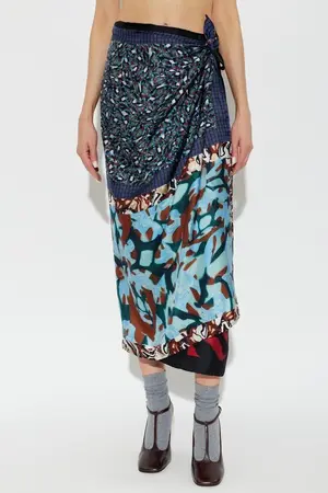 Dries Van Noten Patterned Skirt